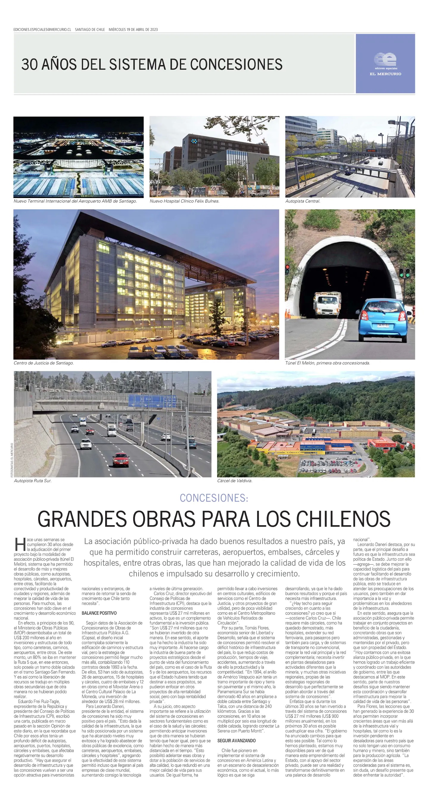 30 años del sistema de concesiones – Centro de Justicia